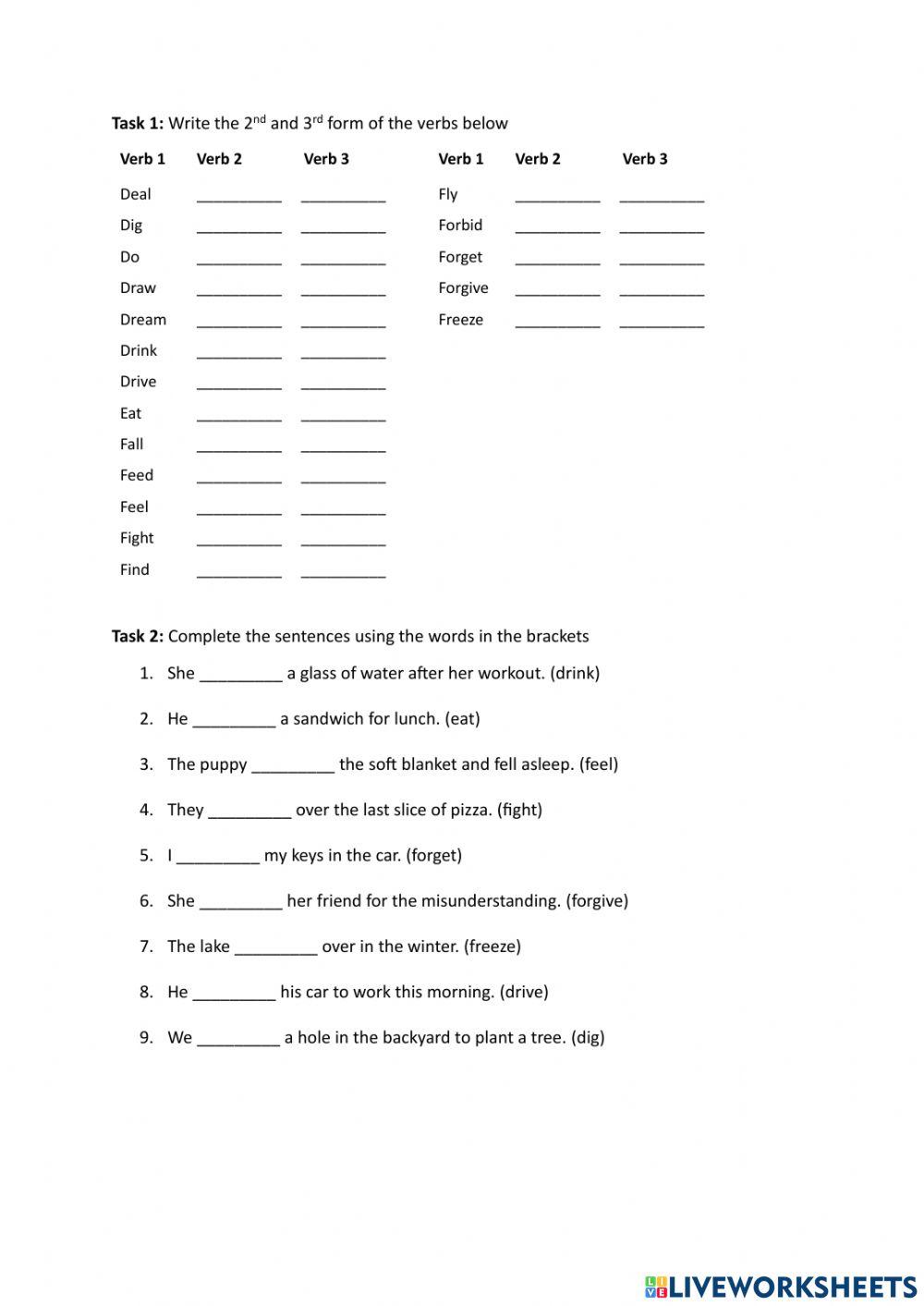 Spotlight 6 Verb Form D E F Online Exercise For Live Worksheets spotlight-6-verb-form-d-e-f-online-exercise-for-live-worksheets