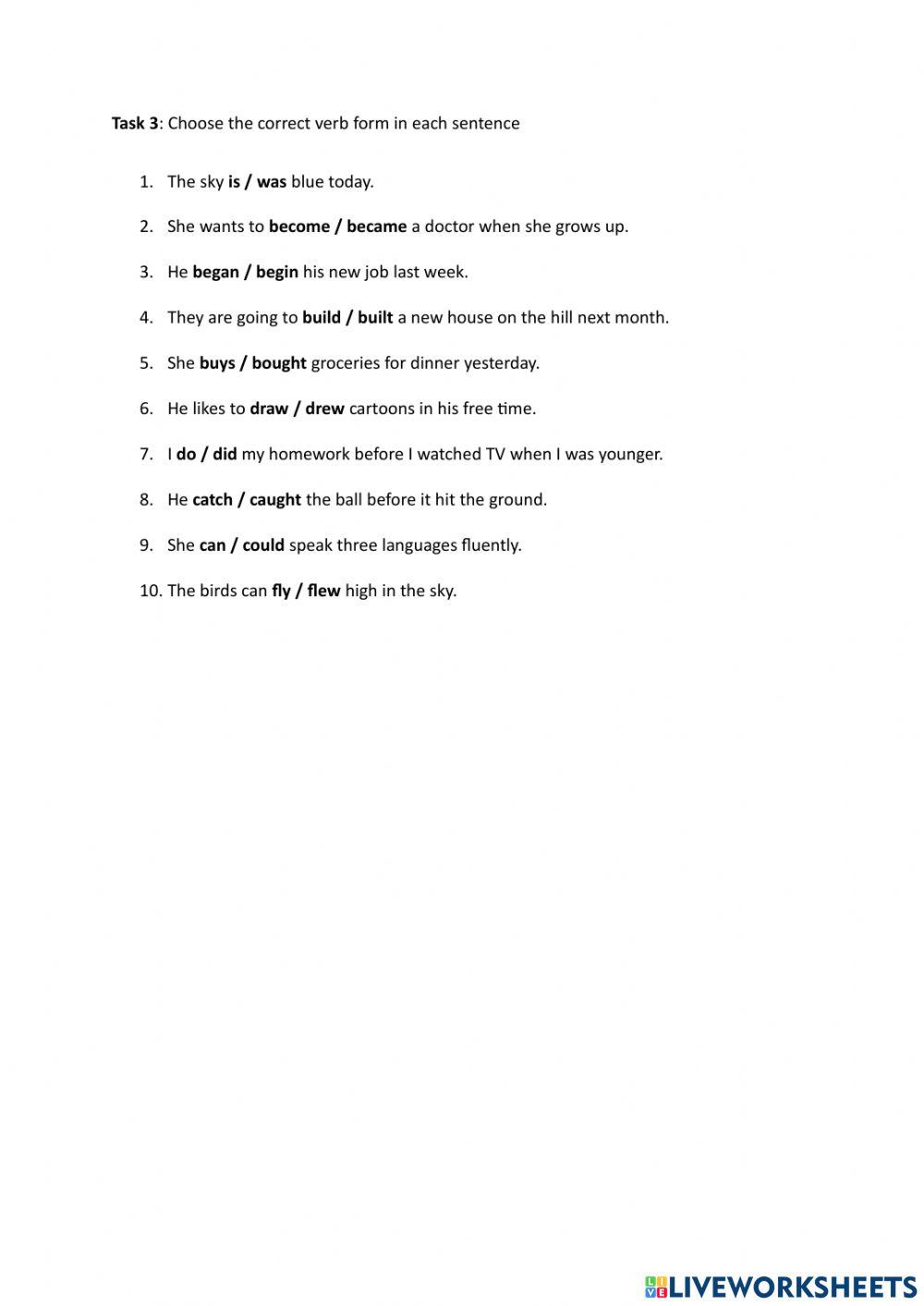 Spotlight 6 Verb Form D E F Online Exercise For Live Worksheets spotlight-6-verb-form-d-e-f-online-exercise-for-live-worksheets
