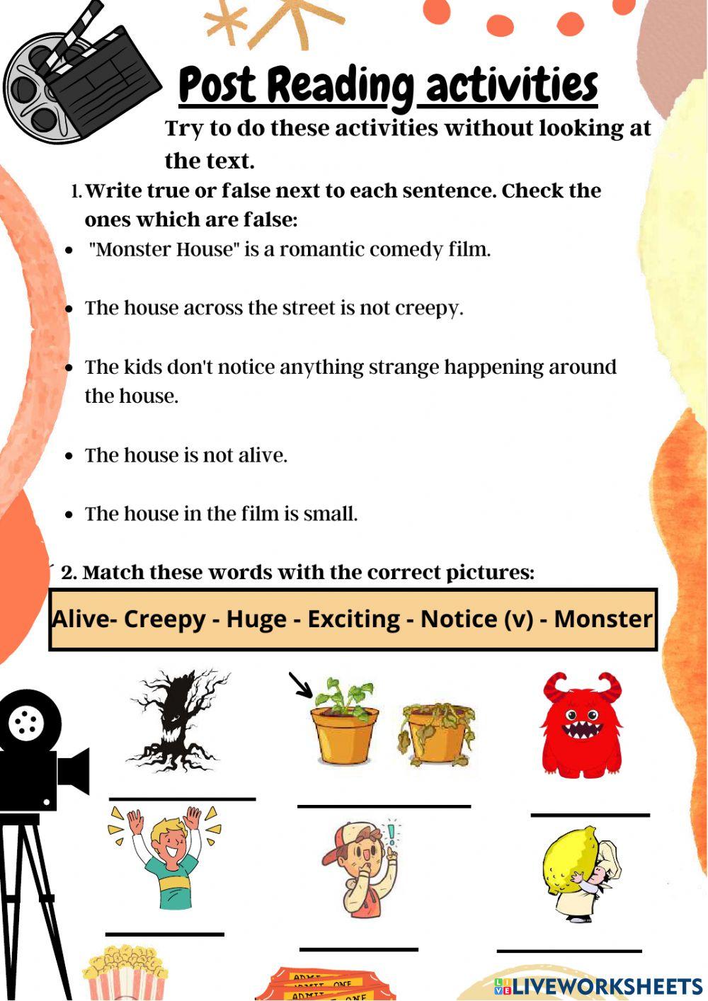 The Monster Hou Free Interactive Worksheets 7013351 the-monster-hou-free-interactive-worksheets-7013351