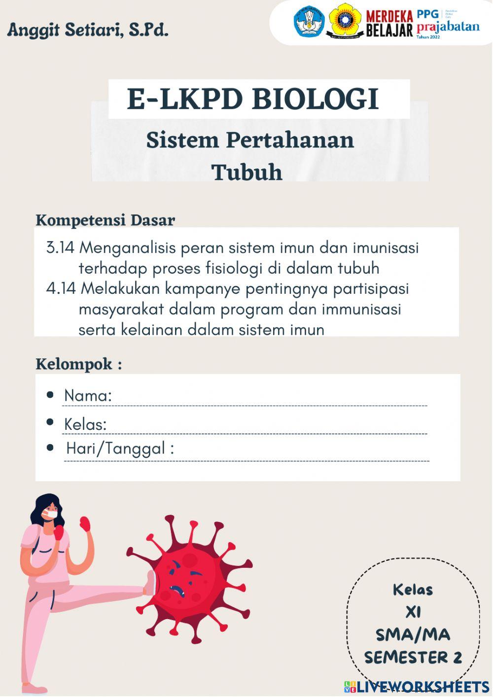 E-LKPD Biologi … | Free Interactive Worksheets | 7014523