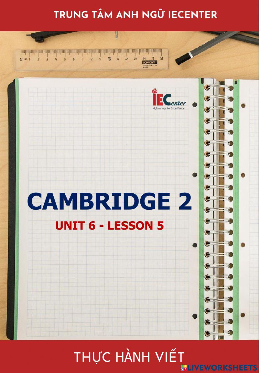 CAM 2 - UNIT 6 … | Free Interactive Worksheets | 6957995