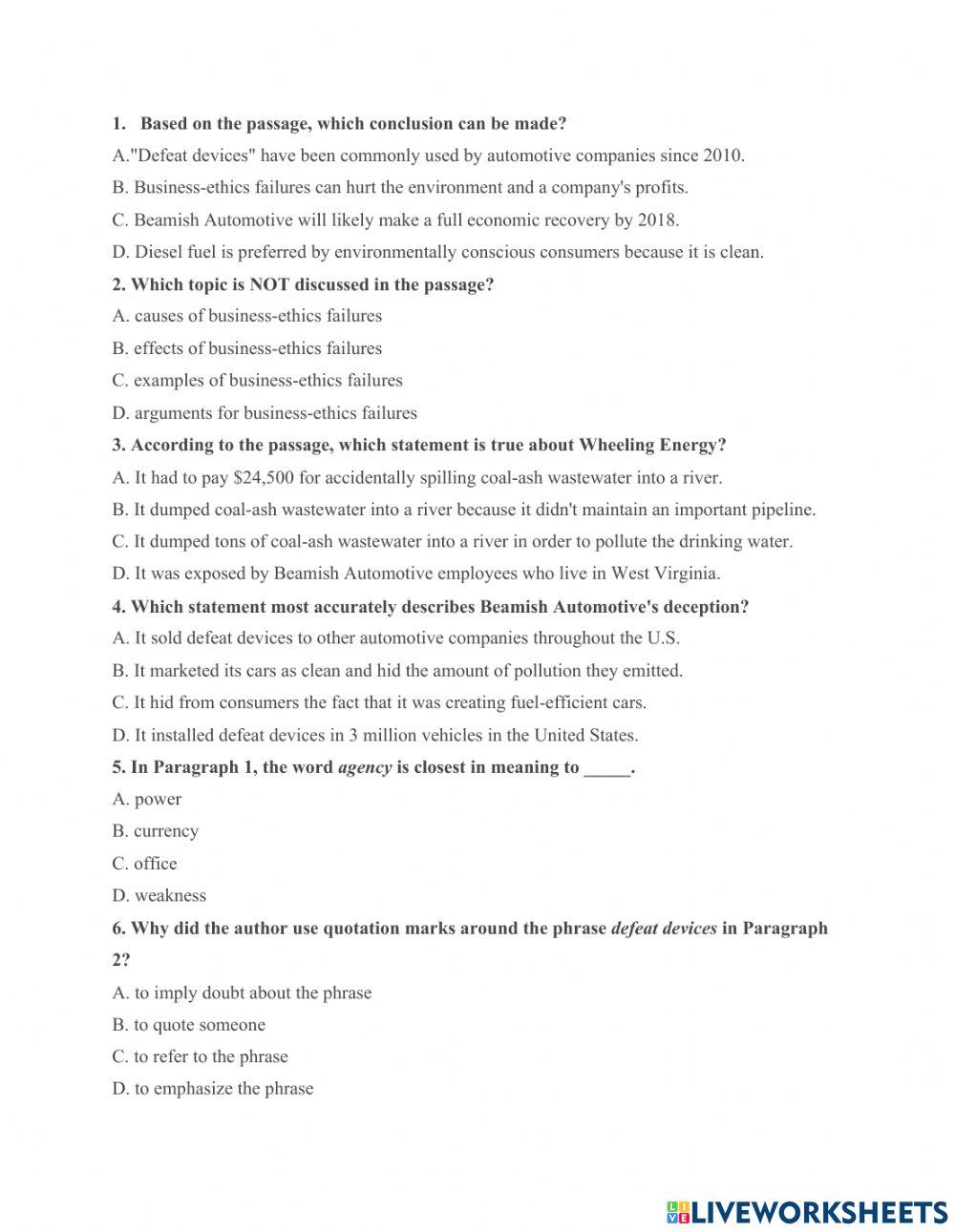 u2 practice | DucMinh2212 | Live Worksheets