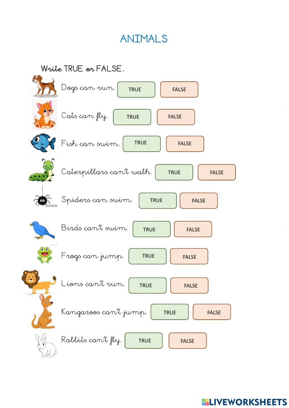 Can Online Exercise For 1º Live Worksheets