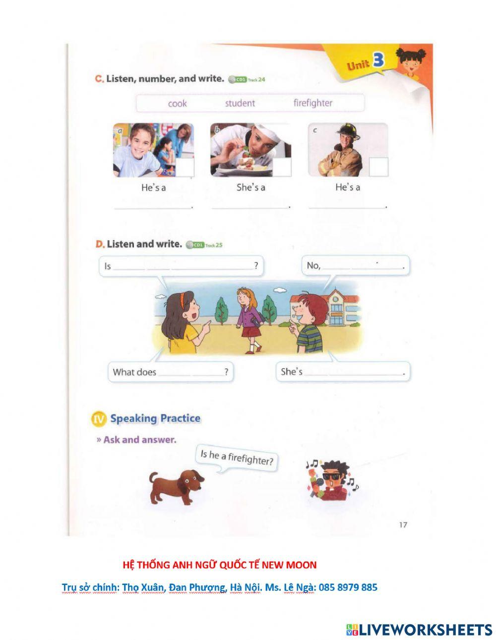 Listen up 2- Unit 3 online exercise for | Live Worksheets