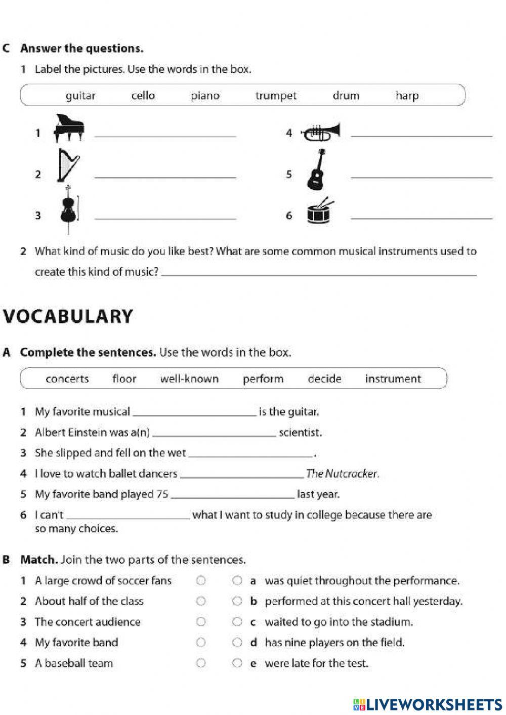6991712 | Vocabulary Words Worksheet - Unit 6 - Teenagers