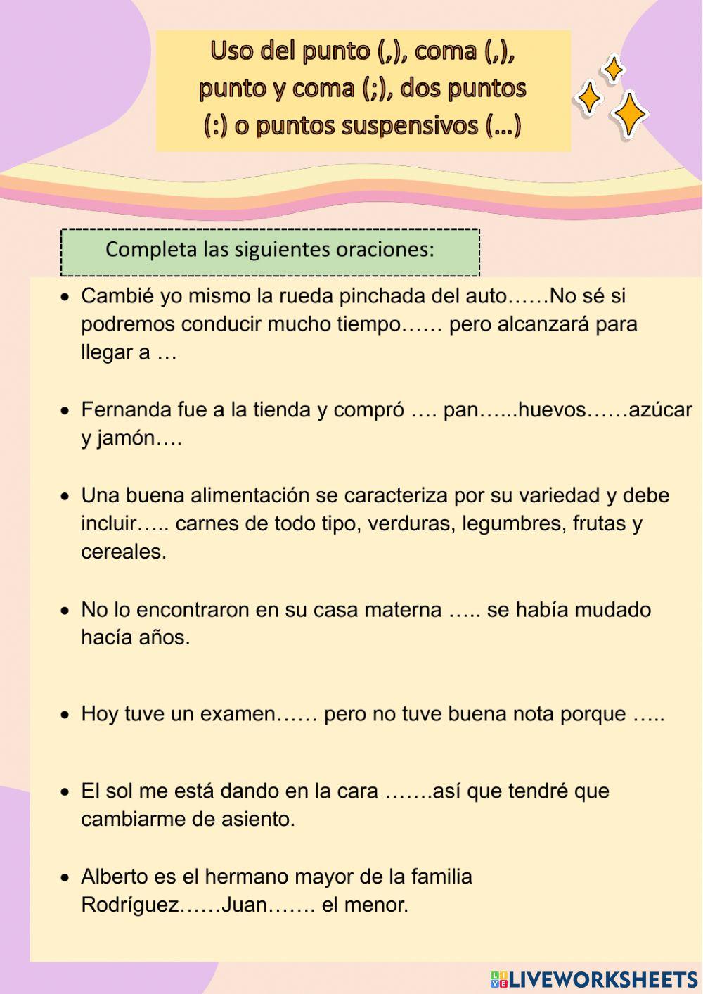 El Punto Y Los Puntos Suspensivos Interactive Workshe - vrogue.co