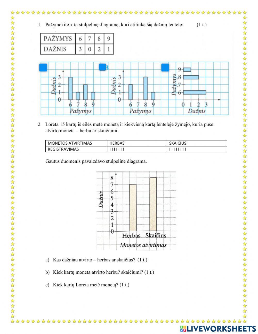 Diagramos 2 var… | Free Interactive Worksheets | 6992968
