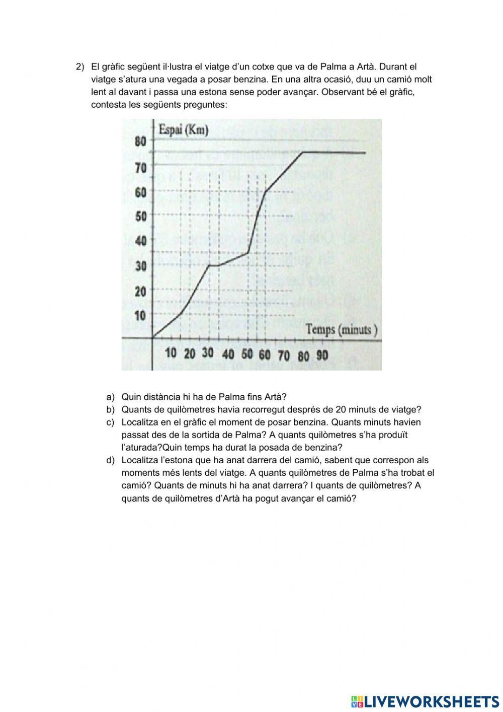 Funcions 3ESO online exercise for | Live Worksheets