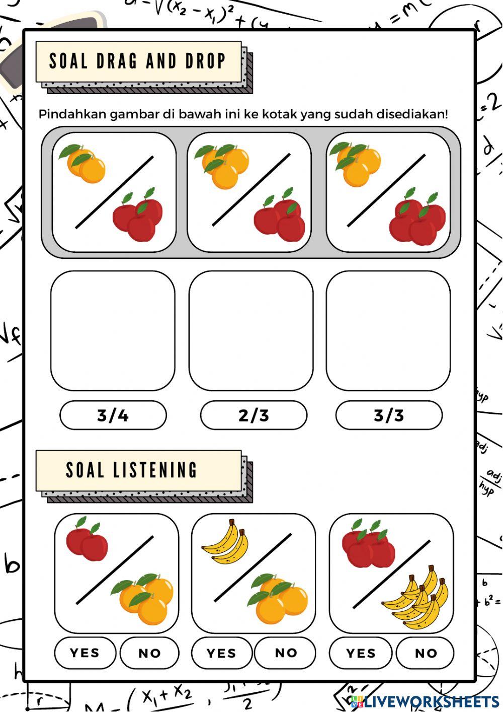 Belajar Matematika | nasywa07 | Live Worksheets