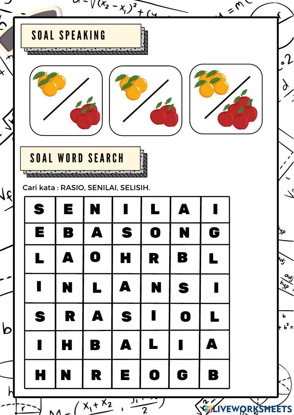 Belajar Matematika | nasywa07 | Live Worksheets