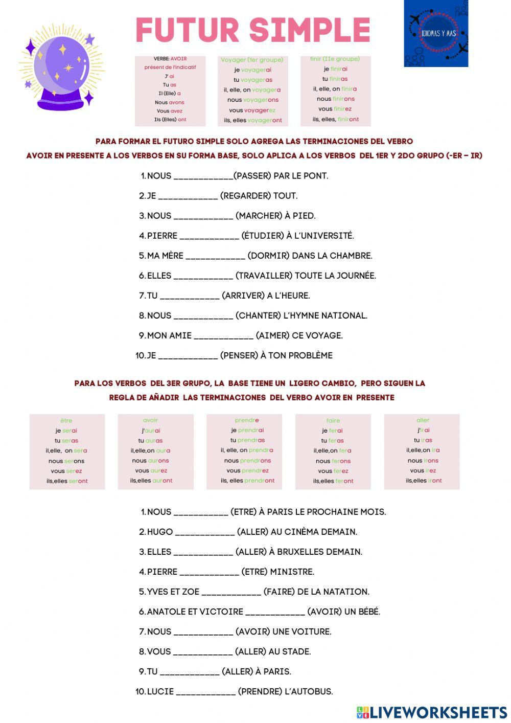 Ariana Islas | Futur simple 7137923 | LiveWorksheets