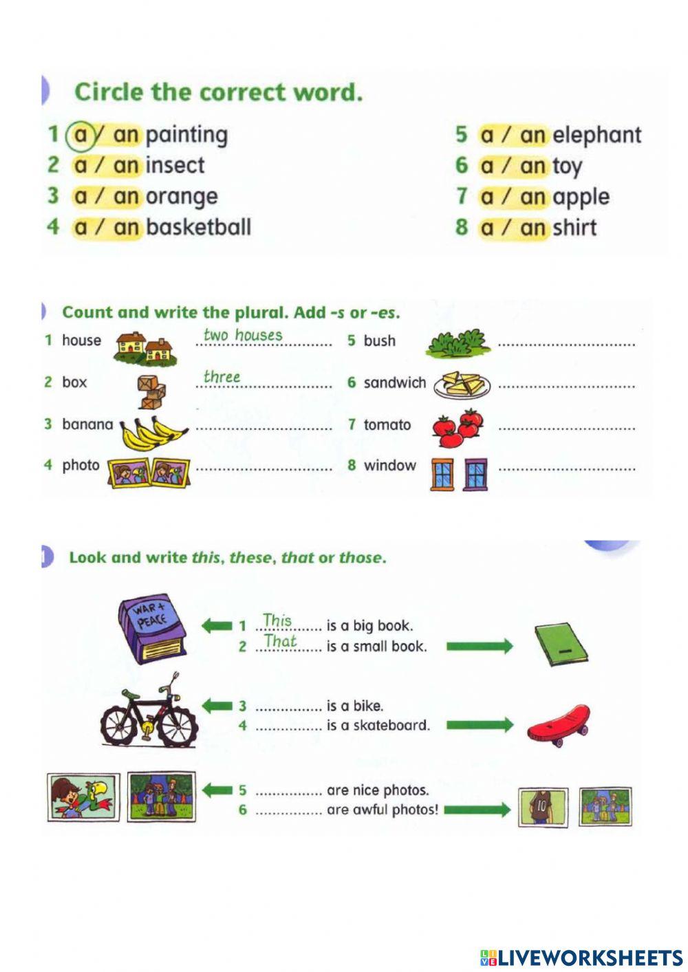 Grammar-3 form (II term) online exercise for | Live Worksheets