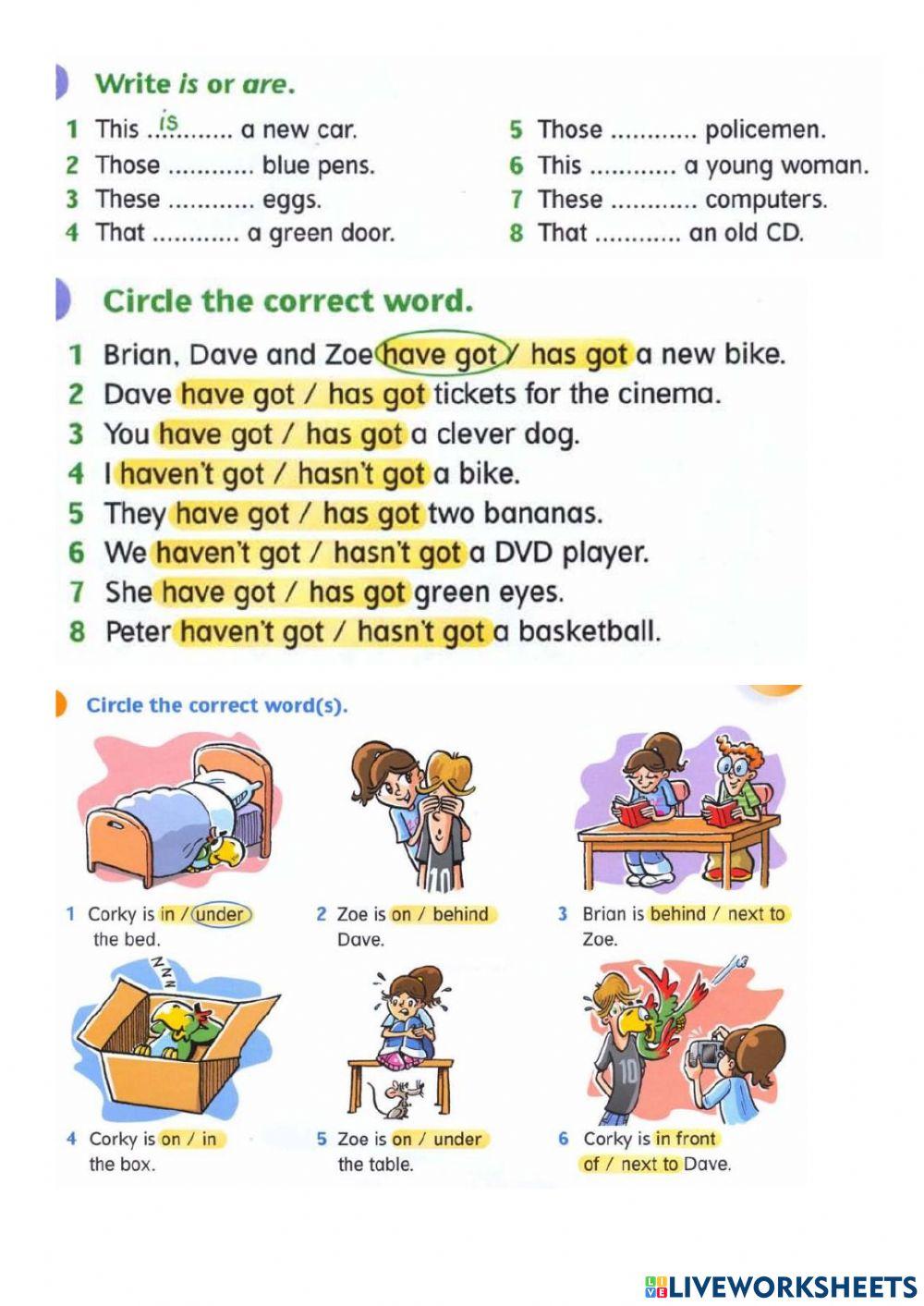 Grammar-3 form (II term) online exercise for | Live Worksheets