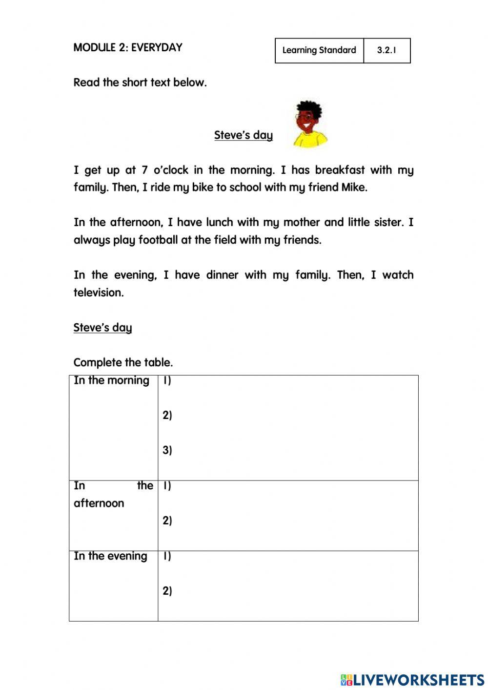 6944363 | SK Year 3 Module 2: Everyday - Everyday