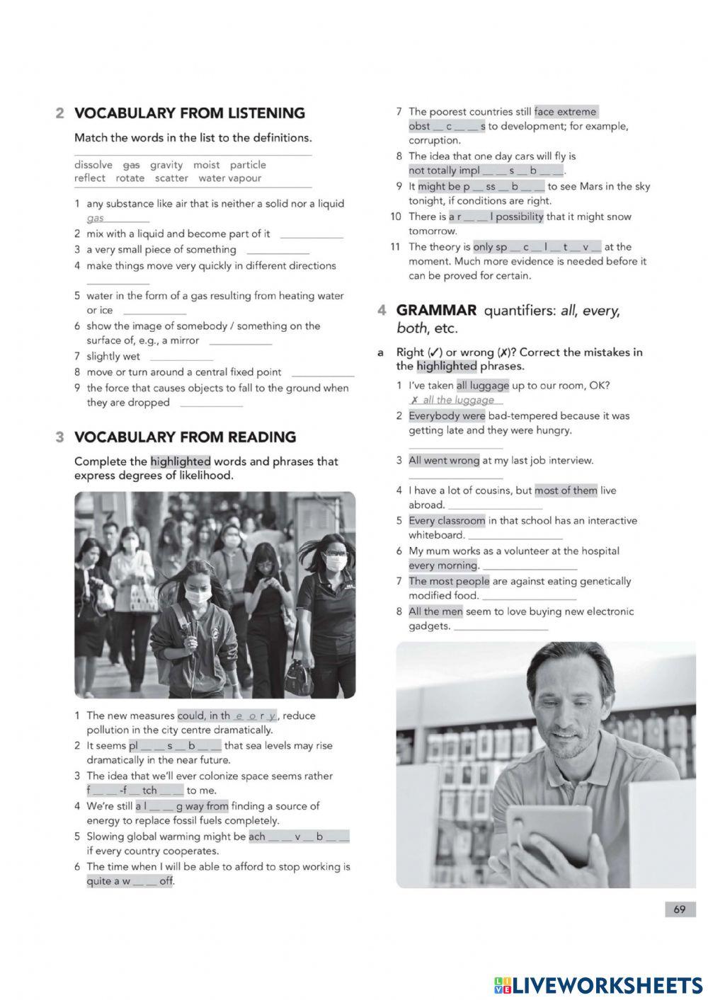 Upper - inter 10A worksheet | Live Worksheets