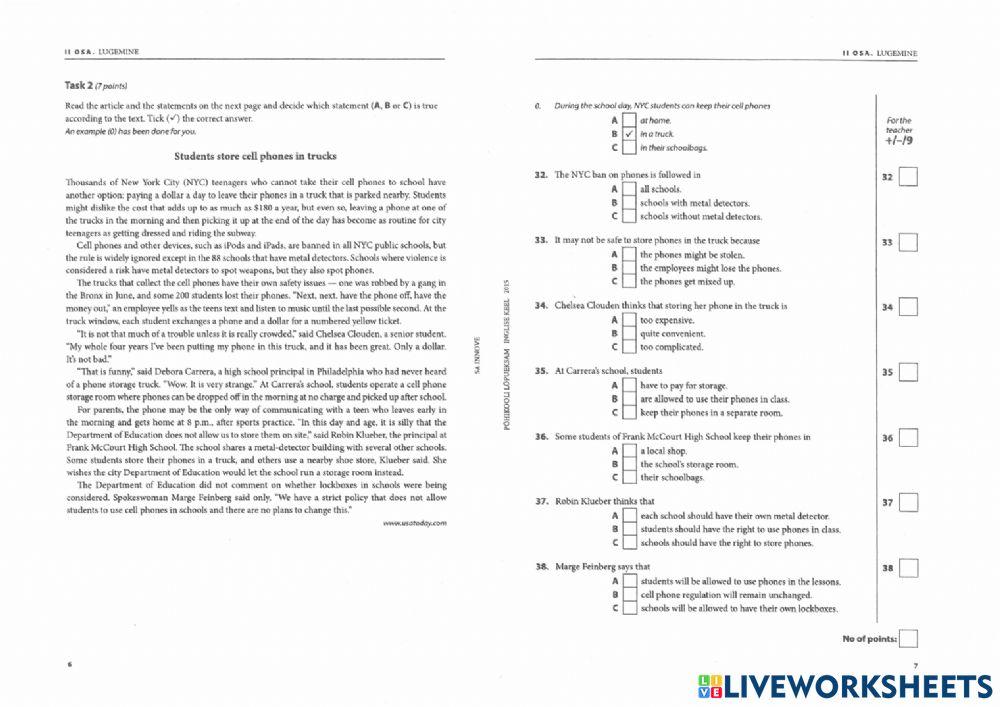 Year 9 Exam 201… | Free Interactive Worksheets | 6944379