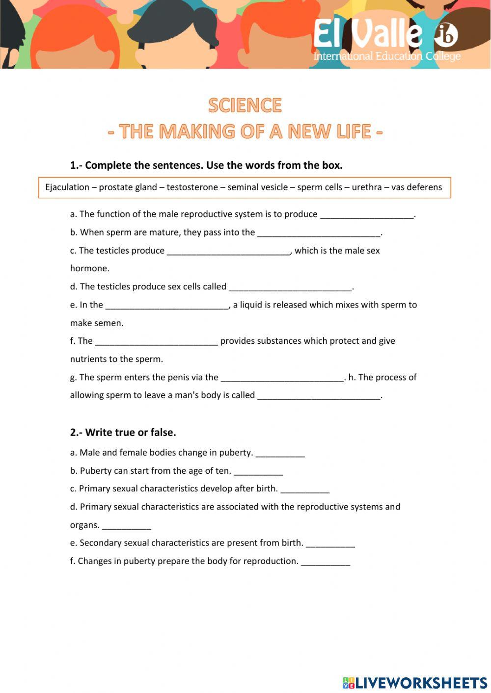 SCIENCE - The m… | Free Interactive Worksheets | 7042974