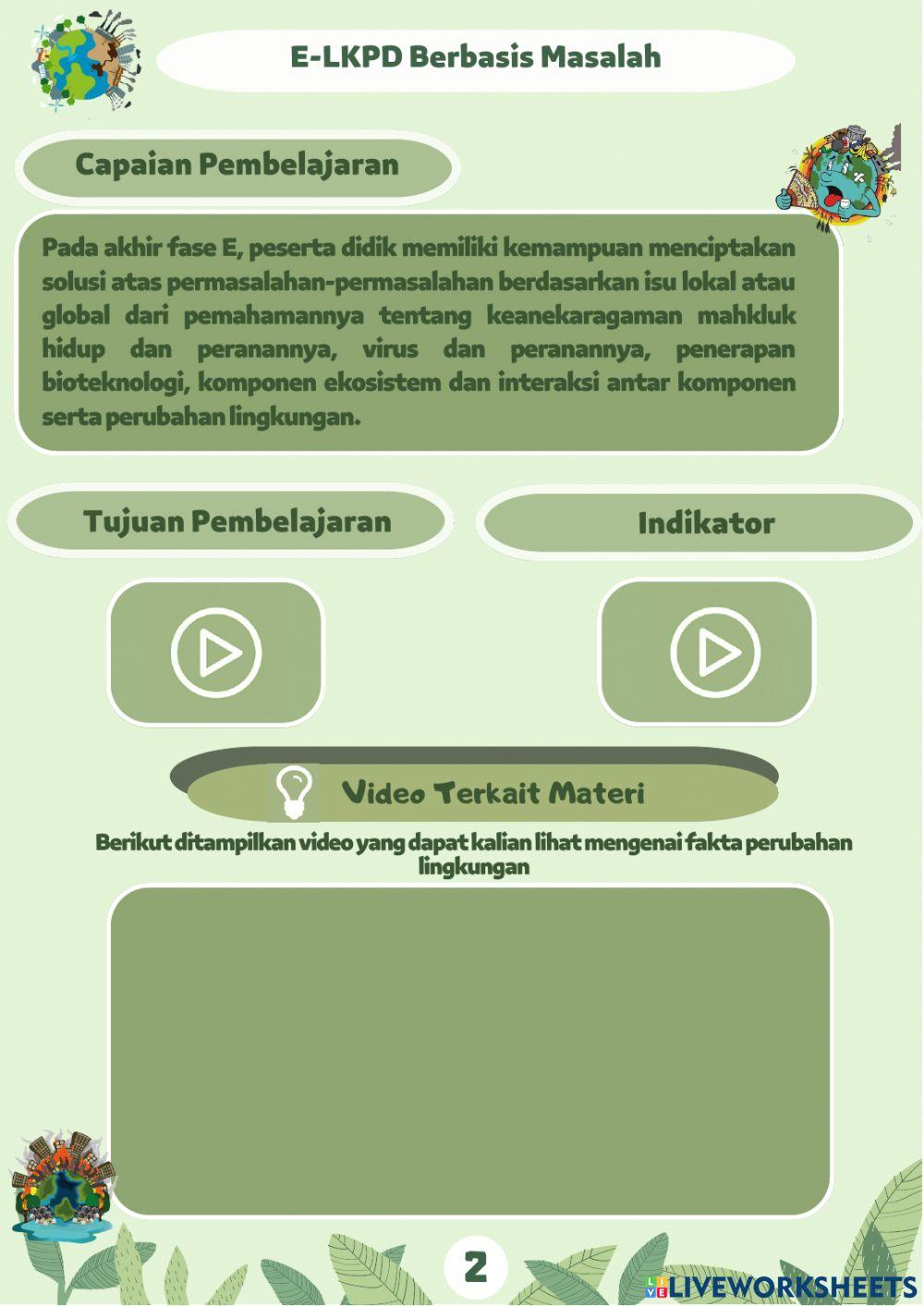 LKPD 1 Perubaha… | Free Interactive Worksheets | 7002368