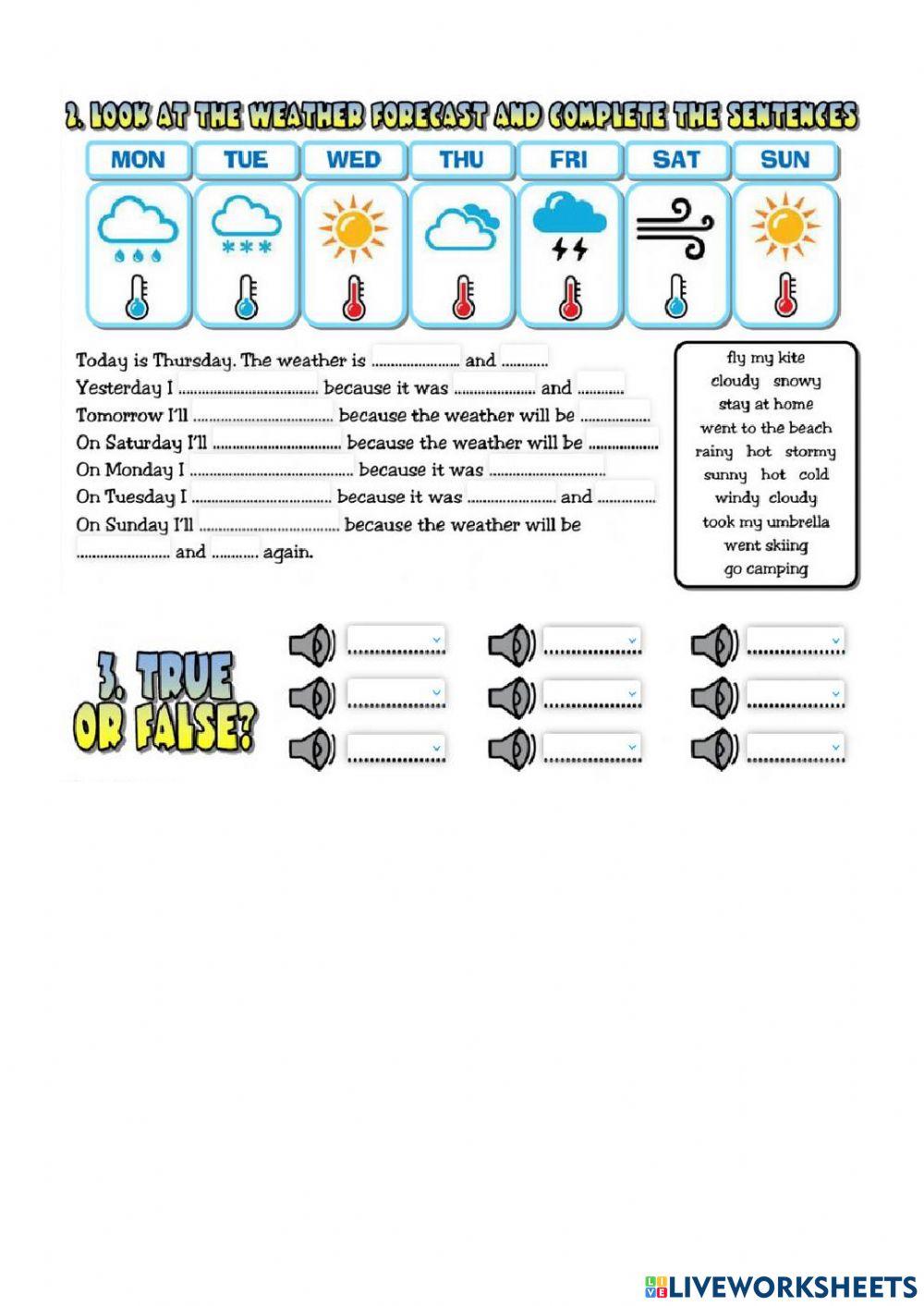 7th grade weather online exercise for | Live Worksheets