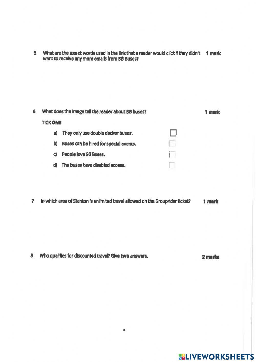 Reading Level 1- Transport online exercise for | Live Worksheets