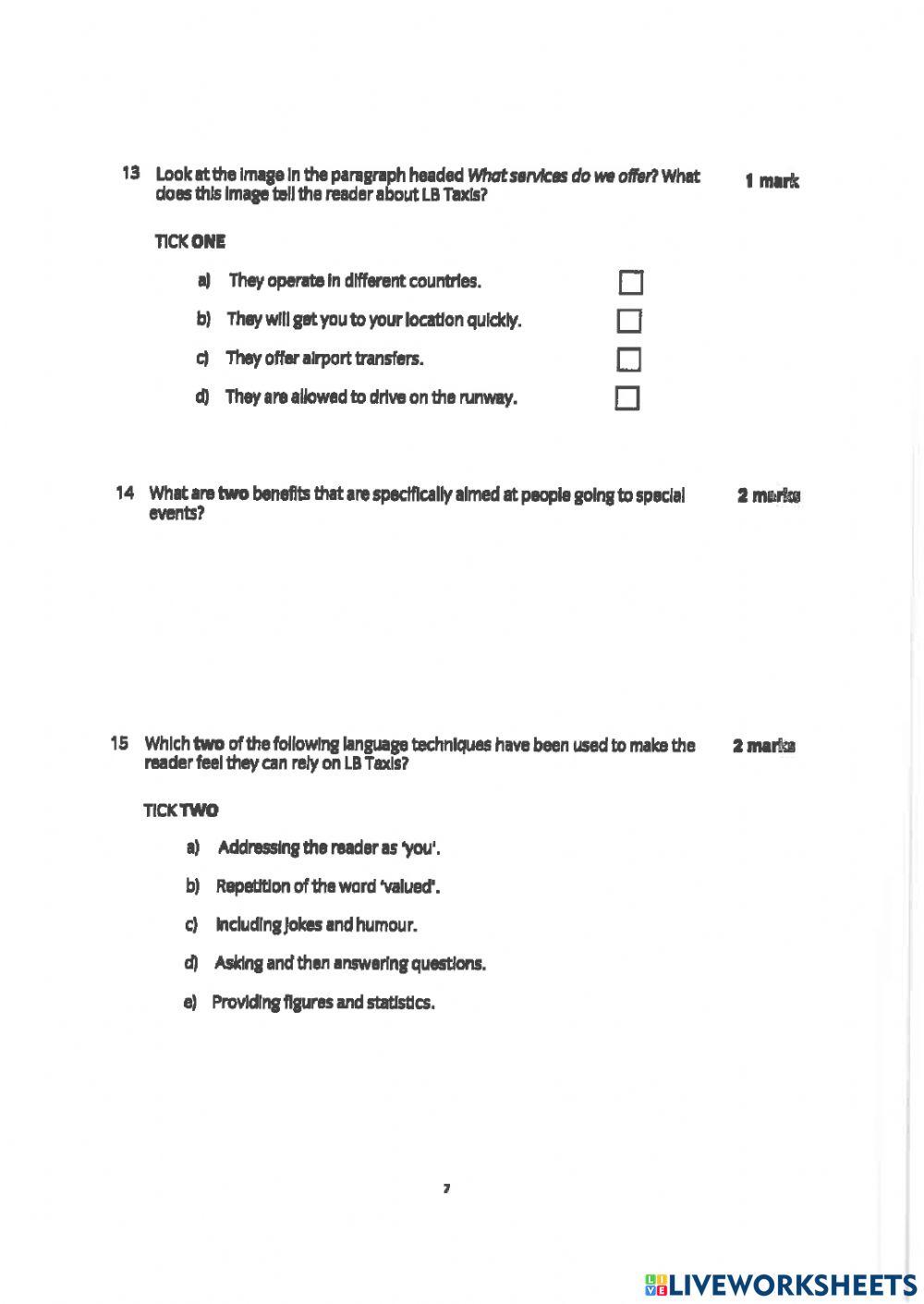 Reading Level 1- Transport online exercise for | Live Worksheets
