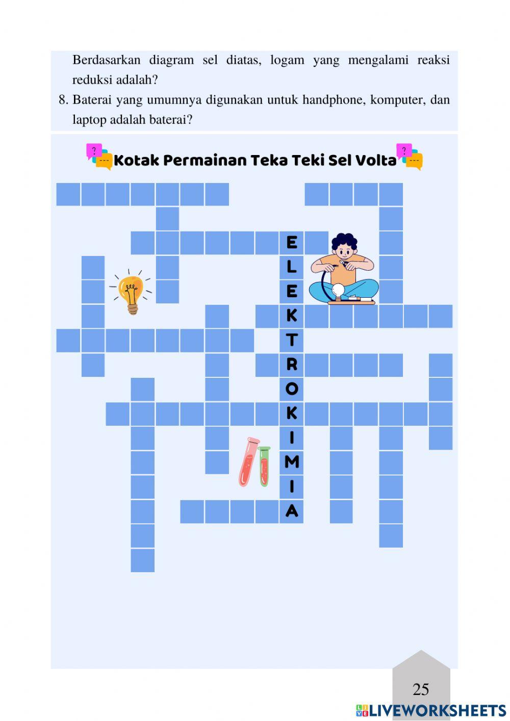 TEKA TEKI SEL VOLTA online exercise for | Live Worksheets