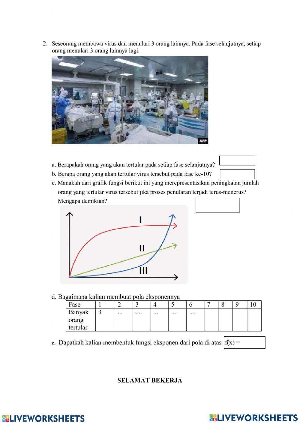Eksponen free worksheet | Live Worksheets