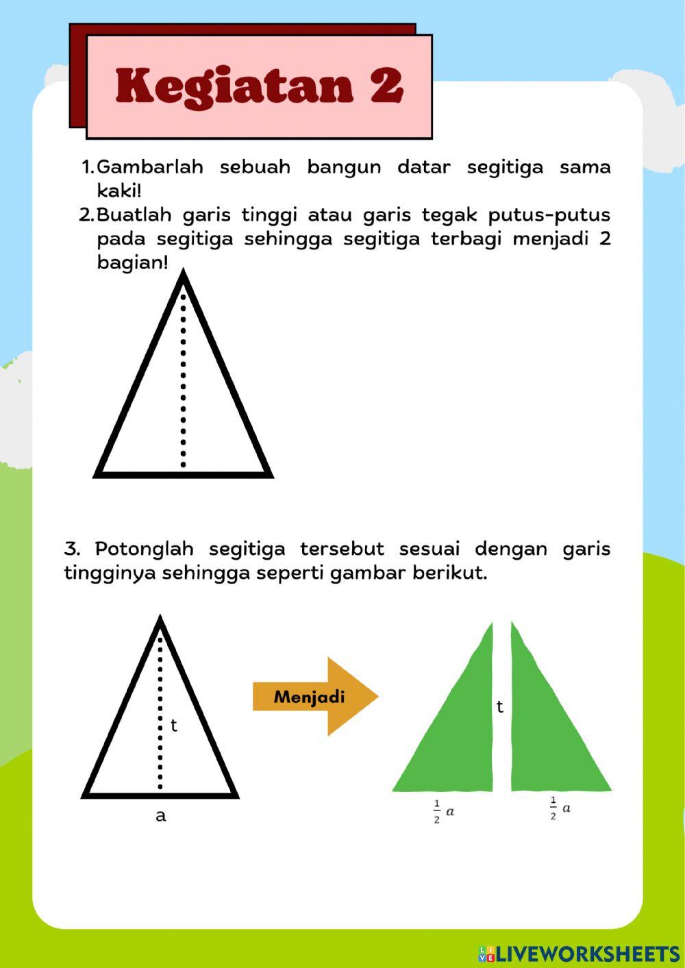 Segitiga Matematika exercise | Live Worksheets