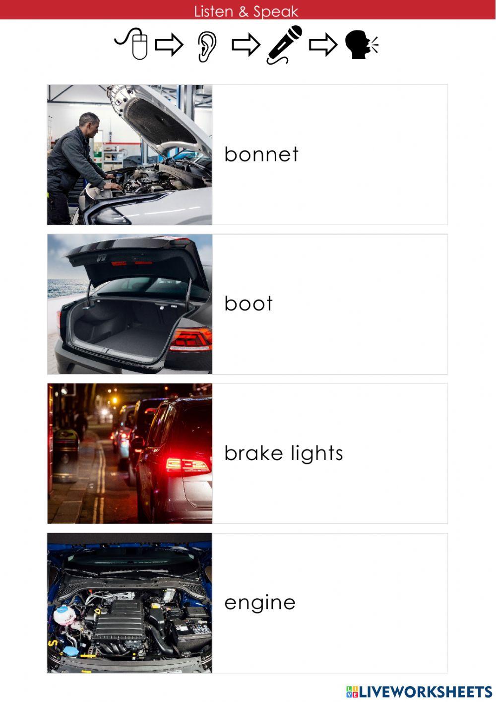 Listen Outside a Car online exercise for | Live Worksheets