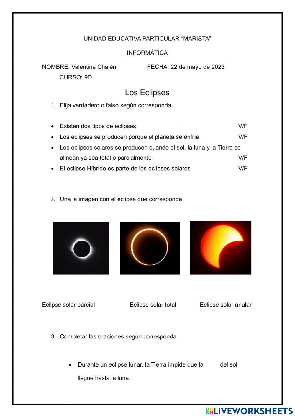 7004328 | Los Eclipses | valentina_2009 | LiveWorksheets