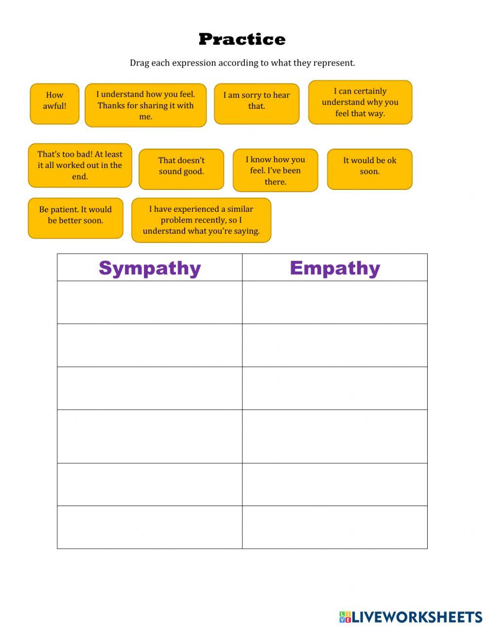 Sympathy Vs Emp Free Interactive Worksheets 6995502 sympathy-vs-emp-free-interactive-worksheets-6995502