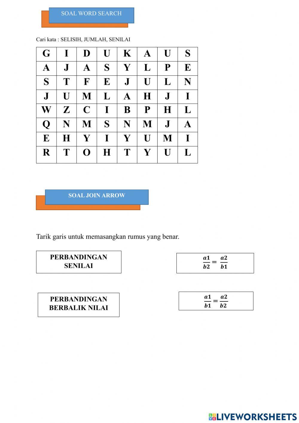 Belajar Matematika online exercise for 8 | Live Worksheets