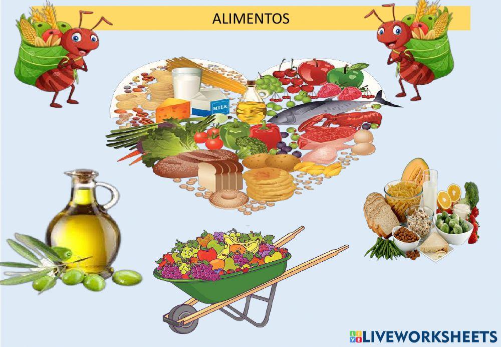 Generos alimentícios worksheet | Live Worksheets