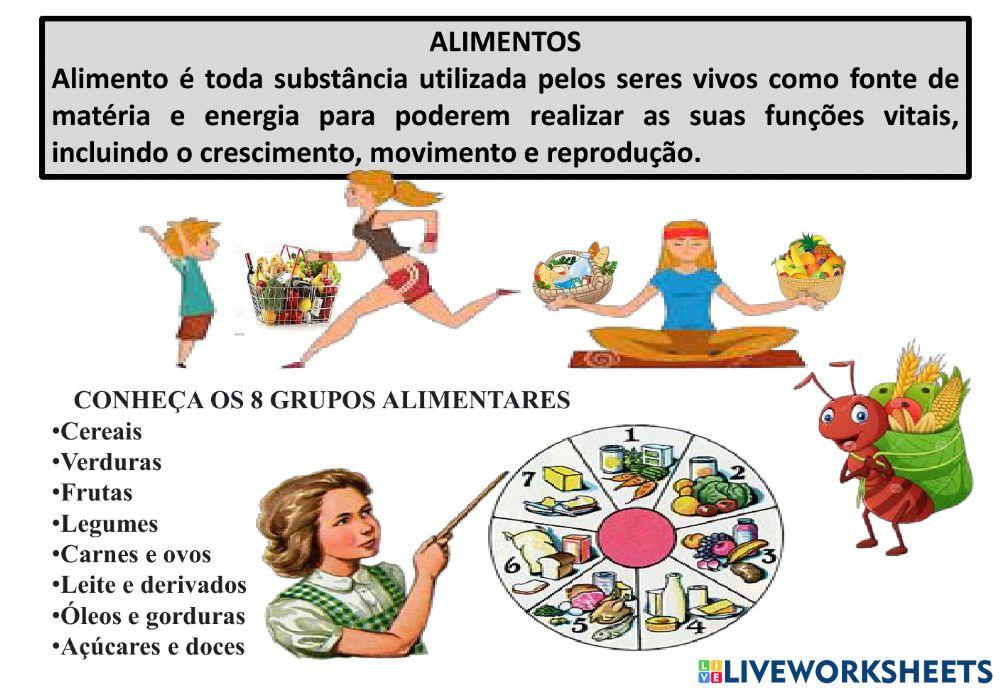 Generos alimentícios worksheet | Live Worksheets
