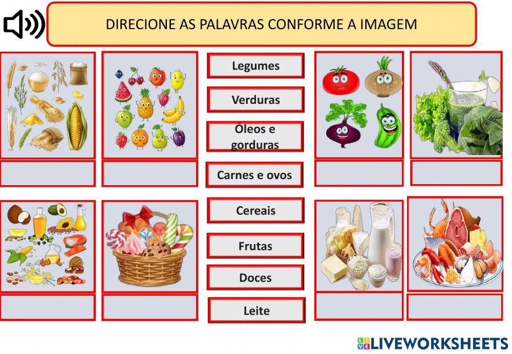 Generos alimentícios worksheet | Live Worksheets