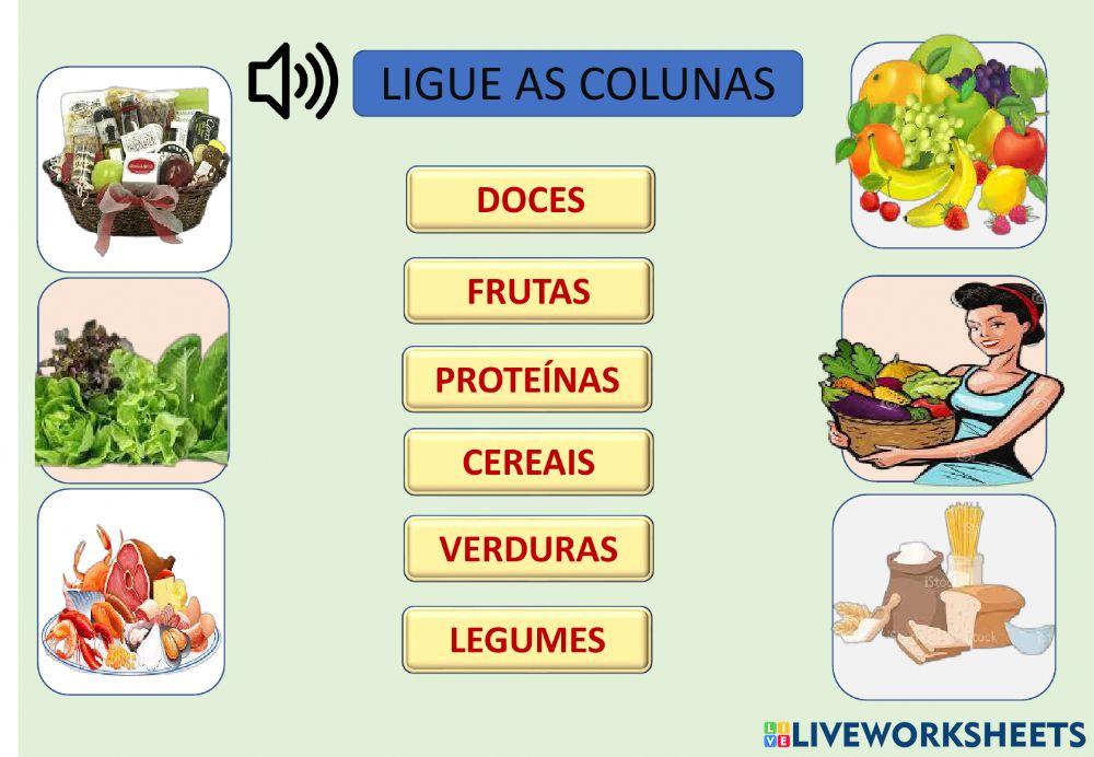 Generos alimentícios worksheet | Live Worksheets