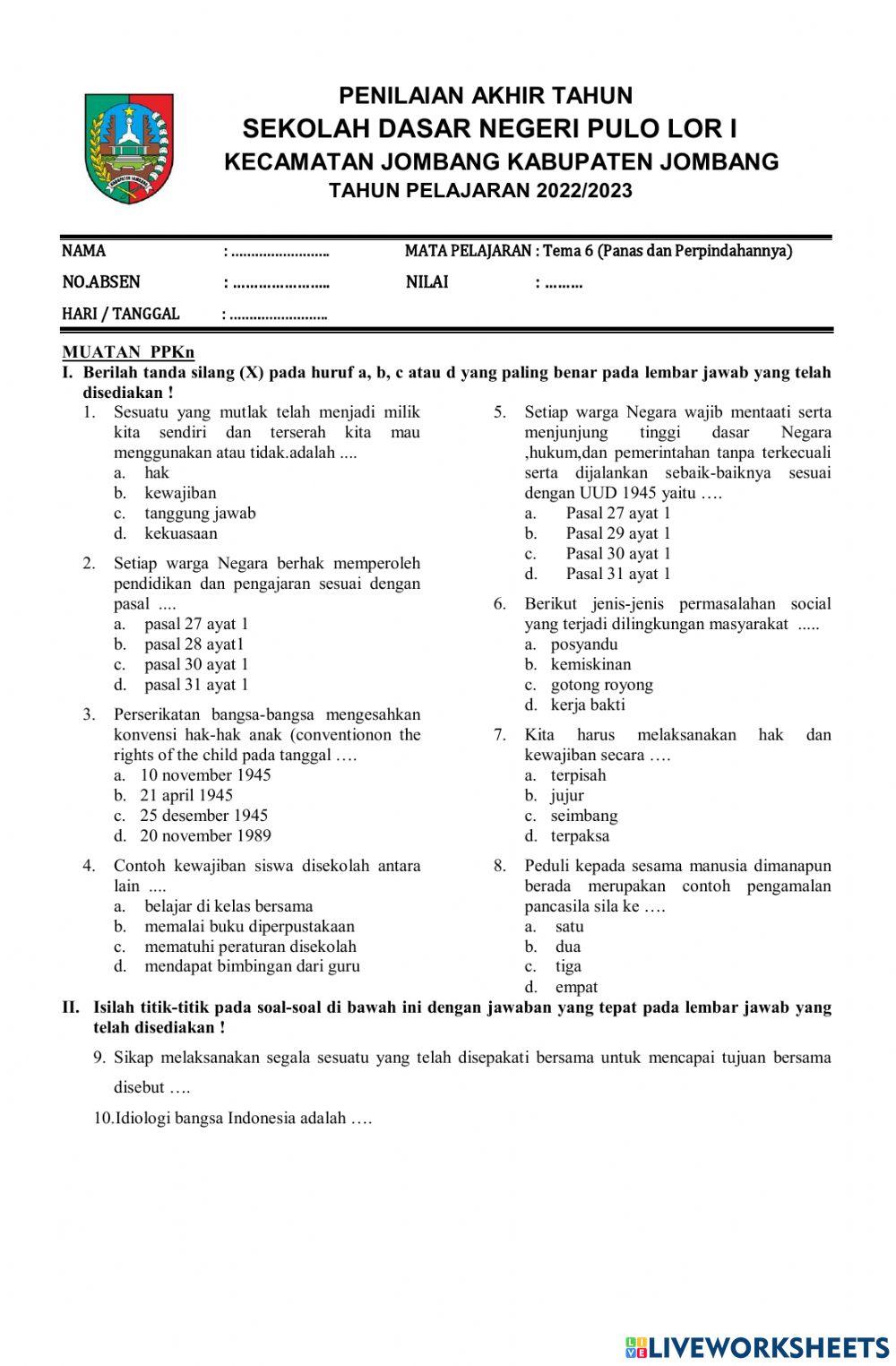 Pat interactive exercise for 5 | Live Worksheets