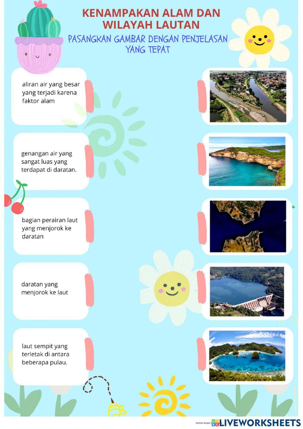 LKPD keragaman Kenampakan Alam Wilayah Perairan di Indonesia Kelas V SD ...