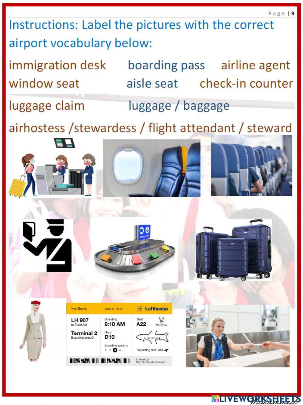 7015484 | Airport Vocabulary by Teacher Kasim | Teacher