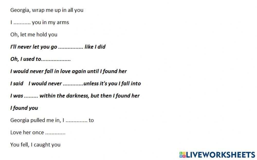 Until I found y… | Free Interactive Worksheets | 7015511