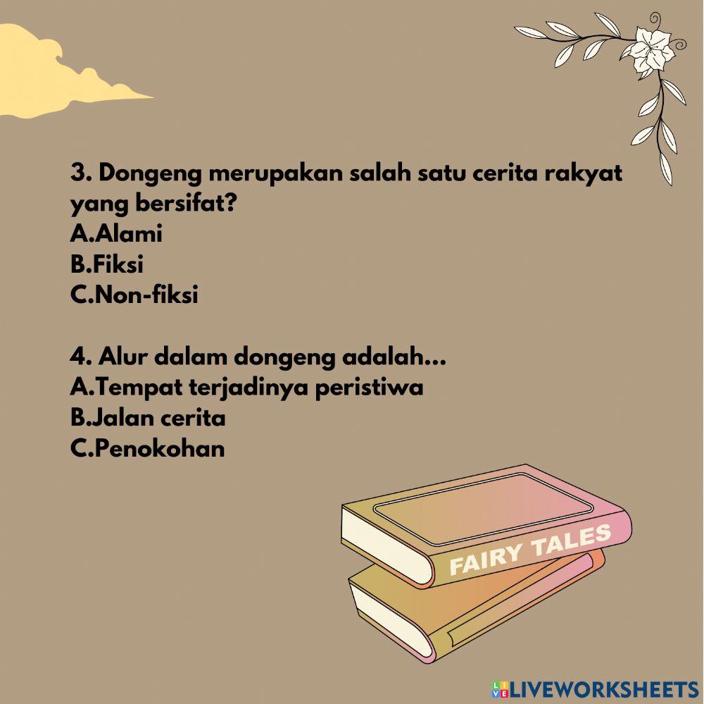 Dongeng online activity for 2 | Live Worksheets