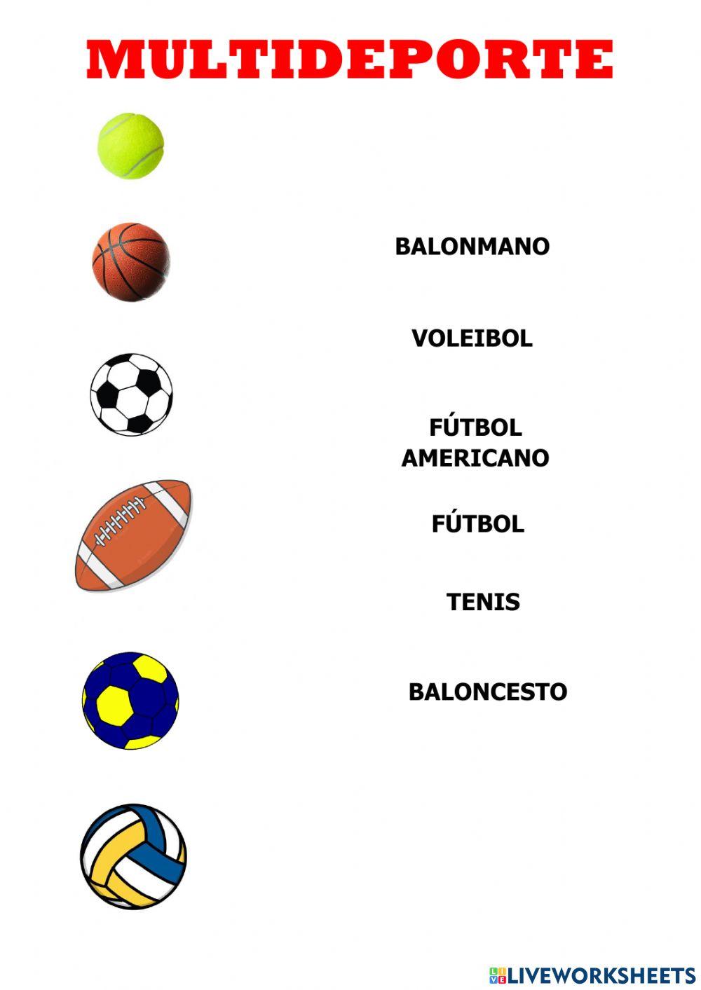 Multideporte | Free Interactive Worksheets | 7006672