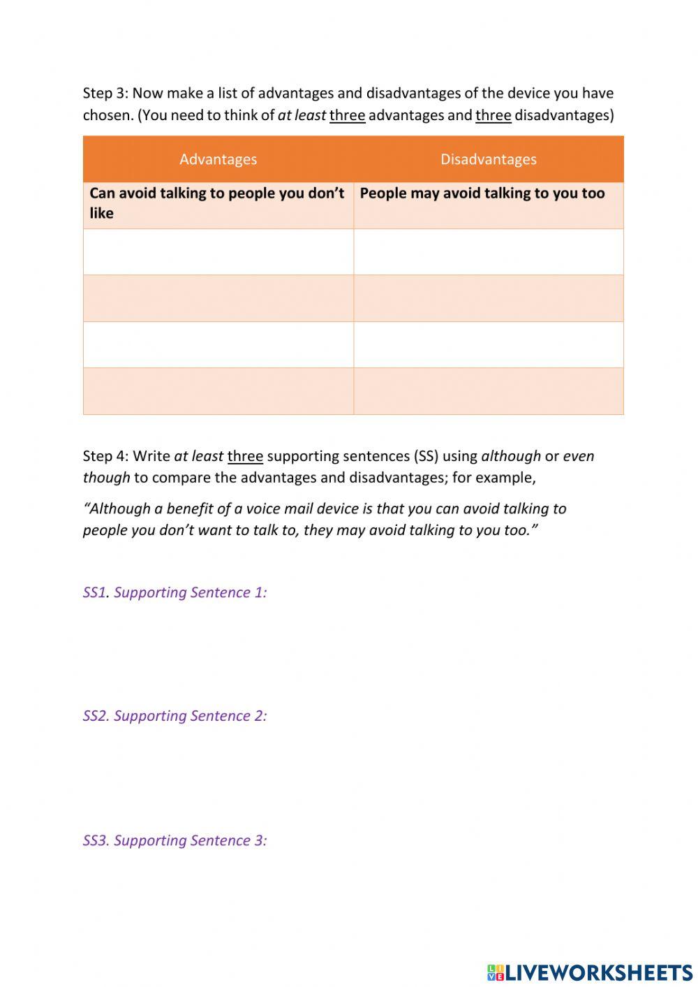 Pdf online activity: Paragraph Writing | Live Worksheets