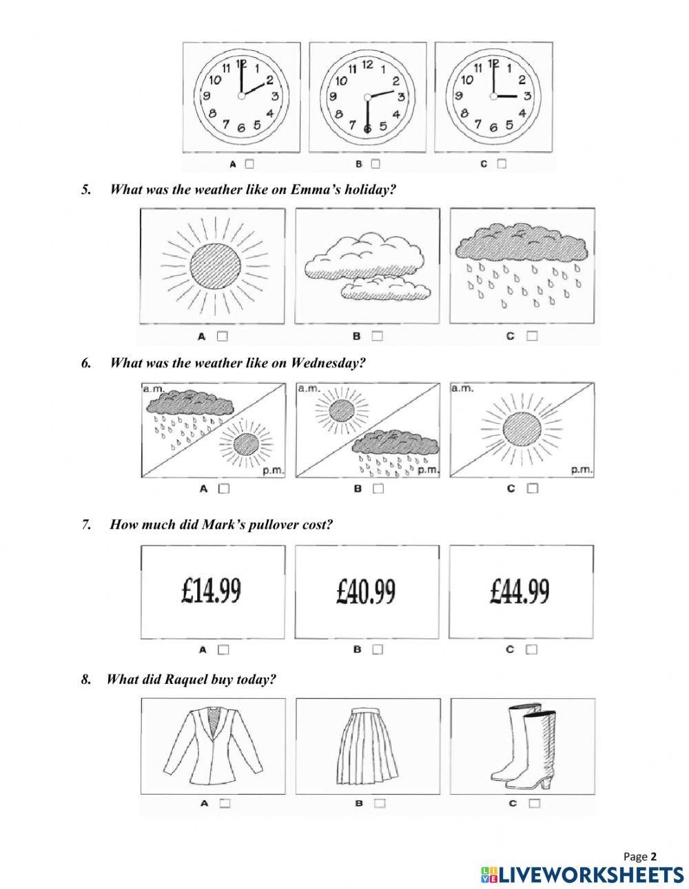 HA4 Sample Test | Free Interactive Worksheets | 7007344