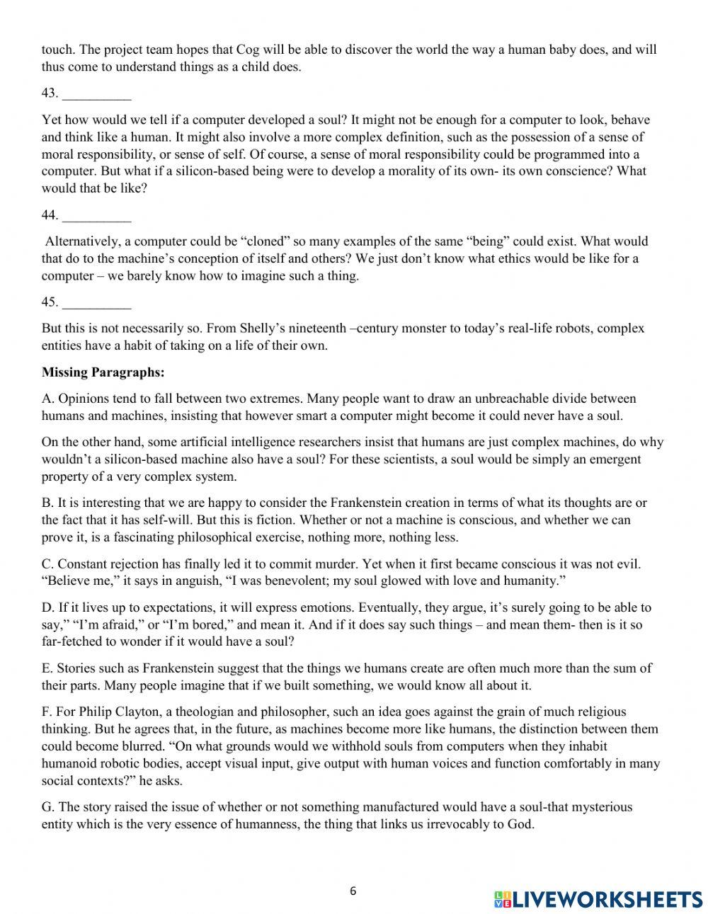 De CSP 2019 worksheet | Live Worksheets