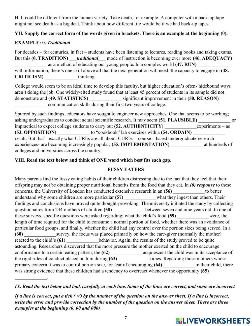 De CSP 2019 worksheet | Live Worksheets