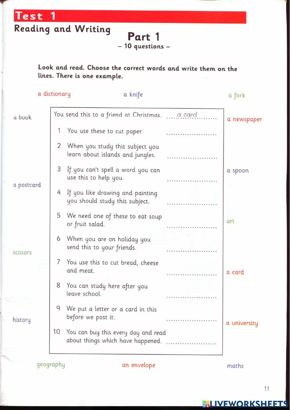 P1 Flyers worksheet | Live Worksheets