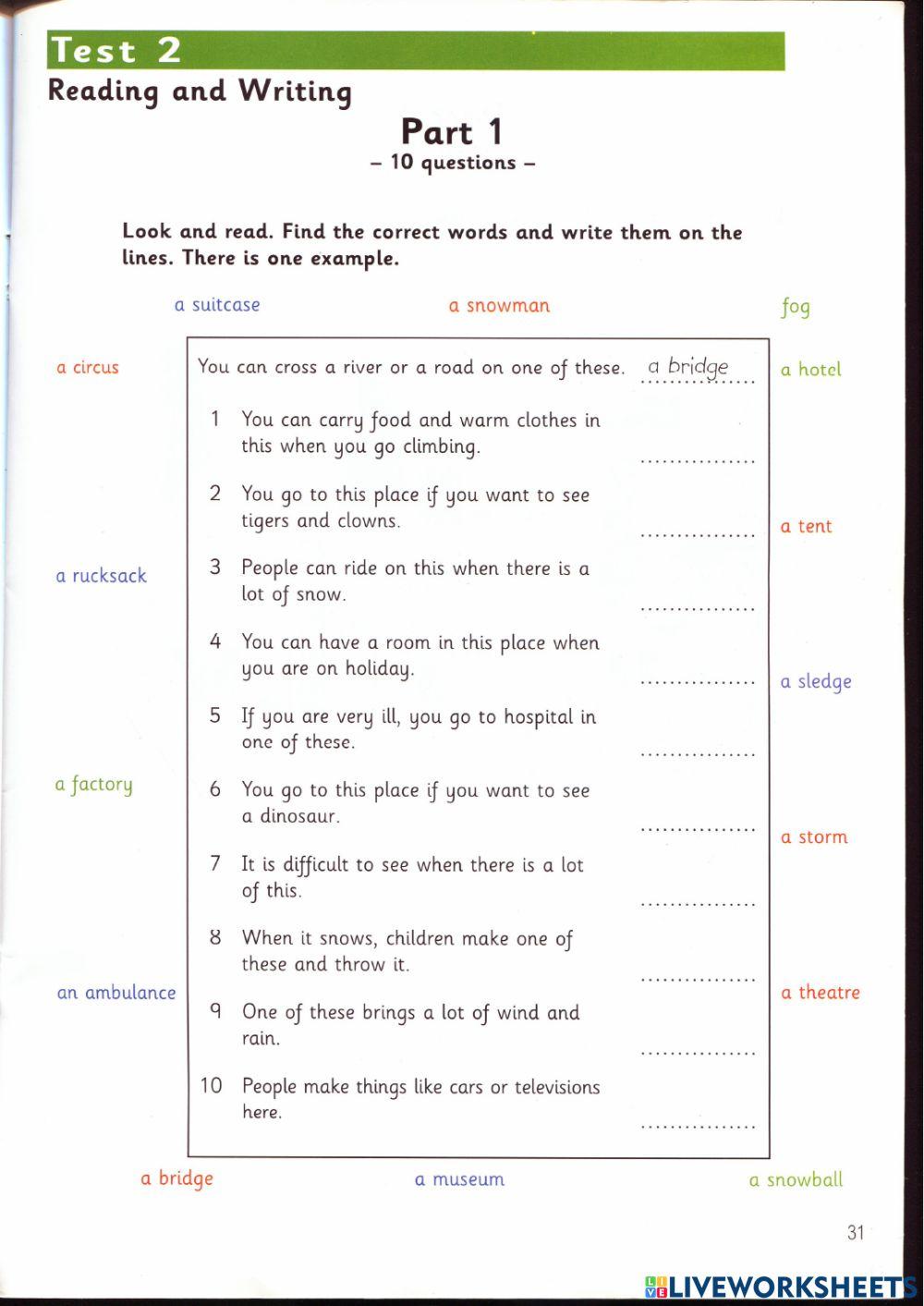 P1 Flyers worksheet | Live Worksheets