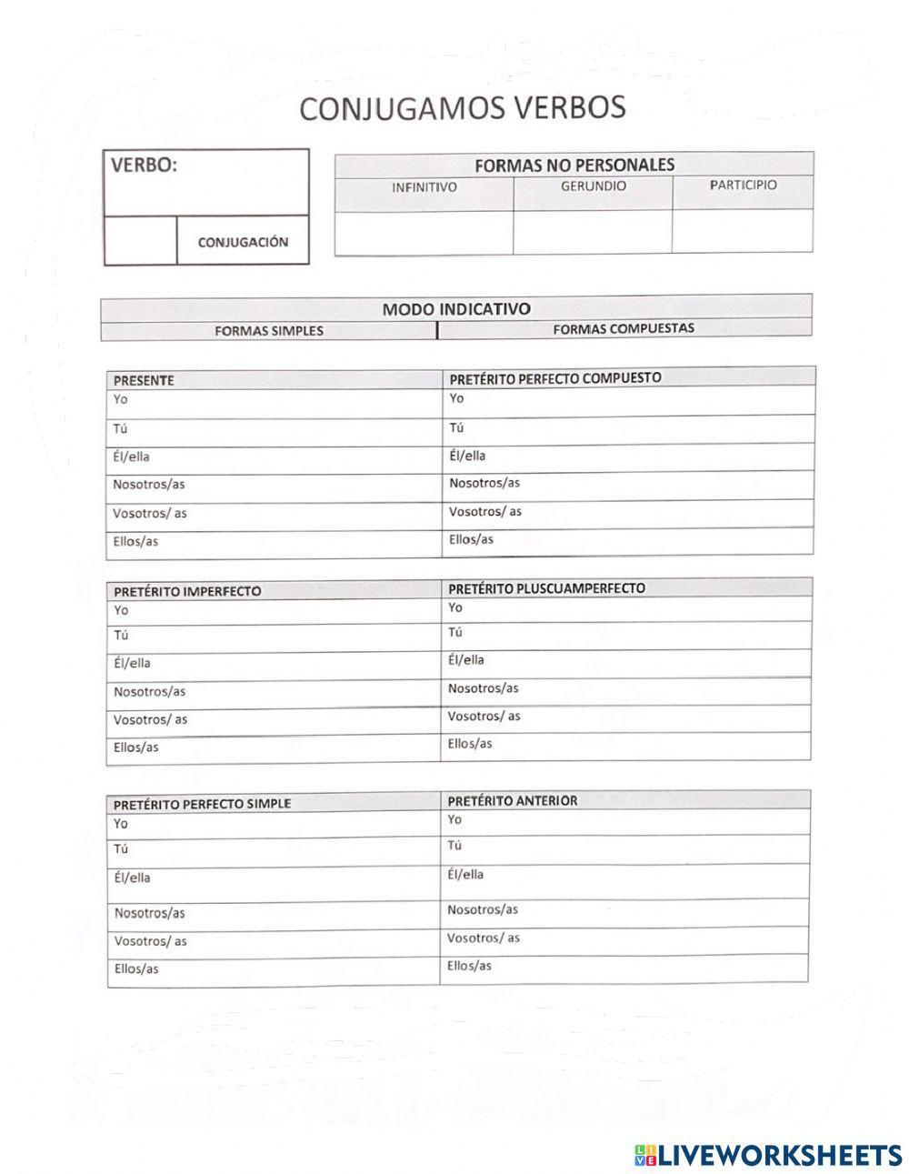 CONJUGAR VERBOS ESTUDIAR 2 7000759 | lpuentes | Live