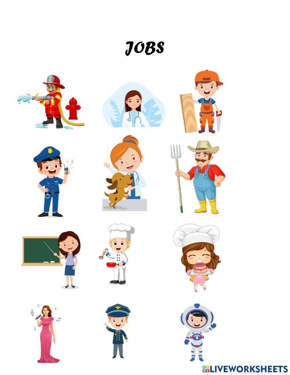 Jobs online exercise for transition | Live Worksheets